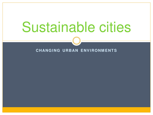 Sustainable Cities | Teaching Resources