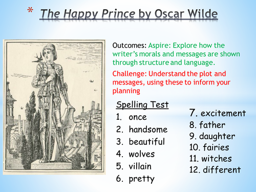 The Happy Prince - Oscar Wilde Reading Comprehension and Fairytale ...