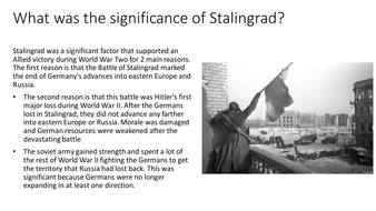 What was the battle of Stalingrad? | Teaching Resources