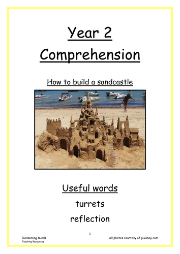 How to build a sandcastle (seaside) - Year 2 comprehension - summer ...