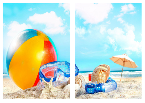 SUMMER THEMED DISPLAY LETTERING- LETTERS, NUMBERS, PUNCTUATION- WEATHER ...