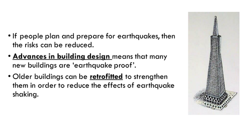 Management of Earthquakes | Teaching Resources