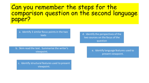 New AQA Language paper 2 Q4 revision | Teaching Resources