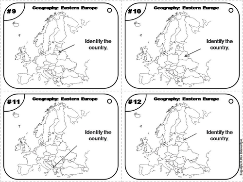 Eastern Europe Task Cards | Teaching Resources