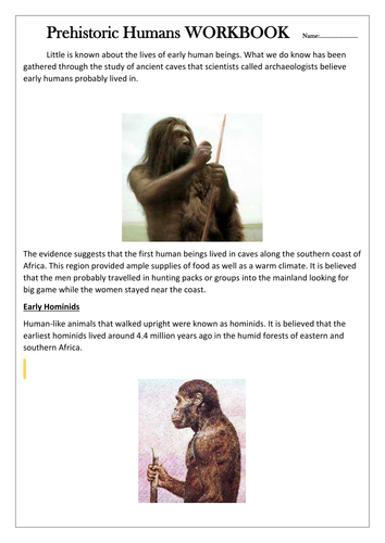 Out of Africa: A powerpoint, handout and workbook on migration of early ...