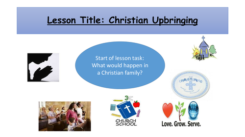 A Christian Upbringing (9-1 GCSE) Edexcel B Beliefs in action ...