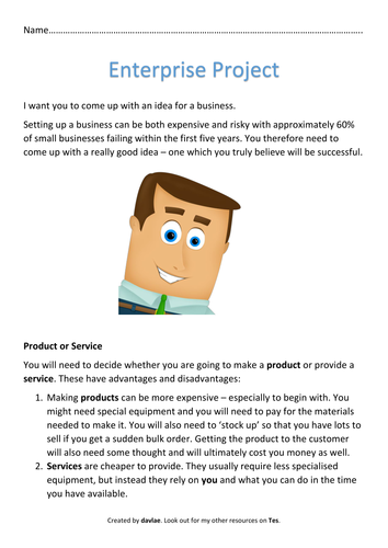 Enterprise Project | Teaching Resources