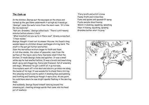 George's Marvellous Medicine Chapters 4,5 and 6 | Teaching Resources