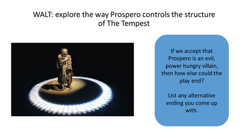 The Tempest : Shakespeare : How Prospero controls the narrative and ...