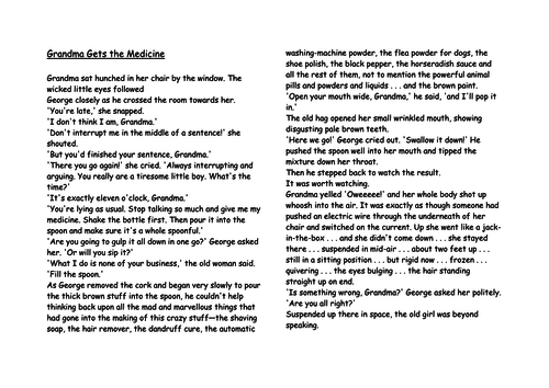 Georges Marvellous Medicine chapters 7,8,9, and 10 and 11 | Teaching ...