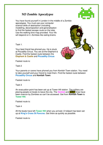 Gcse Computer Science Abstraction Decomposition Generalisation Teaching Resources