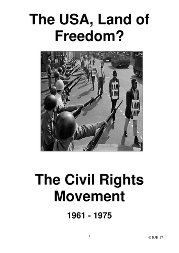 OCR GCSE: America Land of the Free - Black Civil Rights 1960 - 1975 ...