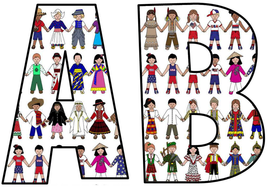 MULTICULTURAL DISPLAY LETTERING - LETTERS NUMBERS PUNCTUATION ...