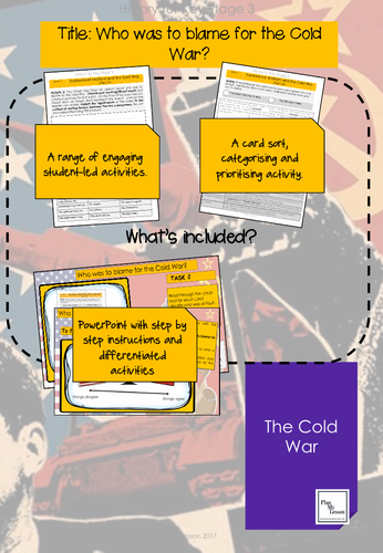 The Cold War: Lesson 2: 'Who was to blame for the Cold War?' | Teaching ...