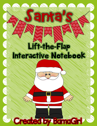 Santa's Lift-the-Flap Interactive Christmas Notebook | Teaching Resources