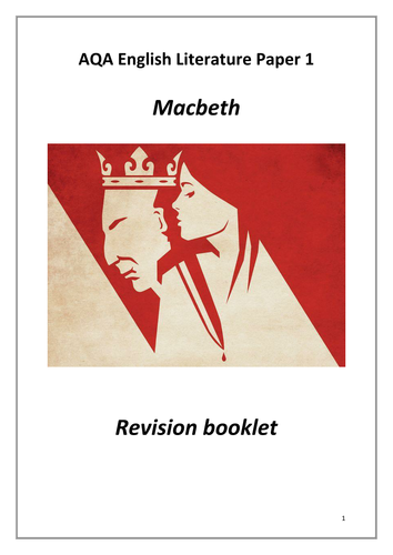 AQA Macbeth Revision Booklet | Teaching Resources