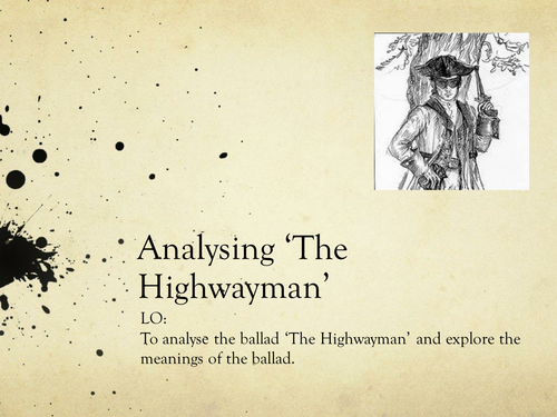 The Highwayman | Teaching Resources