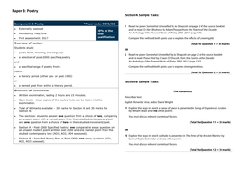 Romantic Poetry - full set of resources for Edexcel A Level Literature ...