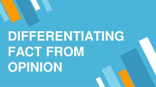 Fact vs. Opinion | Teaching Resources