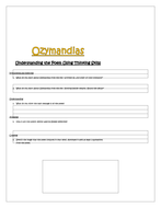 Ozymandias - Percy Bysshe Shelley | Teaching Resources