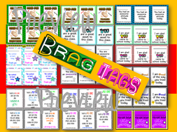 675 Classroom brag tags for students | Teaching Resources
