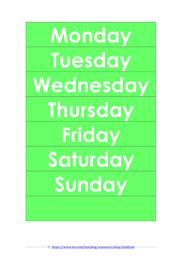 Days, Months, Dates and Years Cards (ESOL/EFL/ESL/EAL/Literacy/Numeracy ...