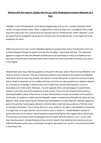 'Macbeth' revision resources for AQA GCSE 9-1 | Teaching Resources