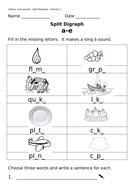 Split Digraphs Phonics Worksheets - Keystage 1 | Teaching Resources