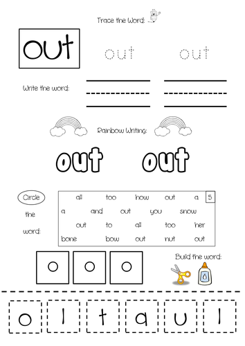 Phase 4 Sight Word Spelling Practice | Teaching Resources