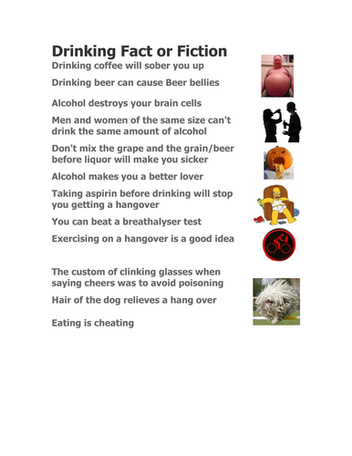 Alcohol - Interactive and Engaging Activities for KS4 & KS5 | Teaching ...