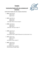 Constructing triangles | Teaching Resources