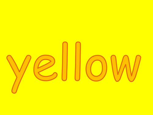 Colour YELLOW - PPT to teach children about yellow | Teaching Resources