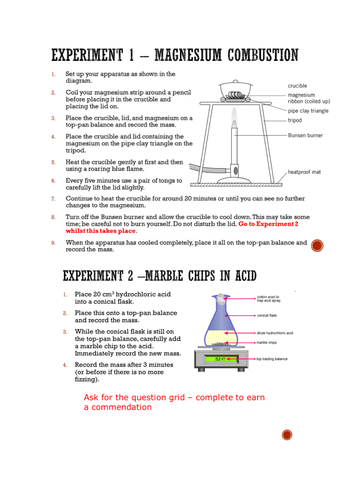 Conservation of mass - complete lesson (KS3) | Teaching Resources