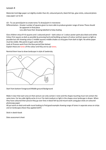 KS2 expressionism lessons. Set of 7 plus assessment sheet ...