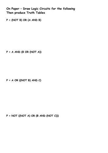 GCSE Computing Logic Gates Lesson | Teaching Resources GCSE Computing Logic Gates Lesson | Teaching Resources