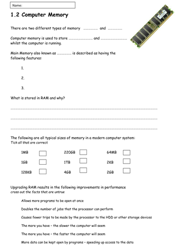 Internal Compomnents of the Computer (GCSE) | Teaching Resources