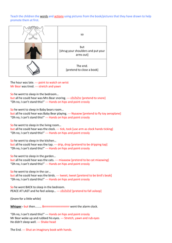Peace at last by Jill Murphy - story map and story map script ...
