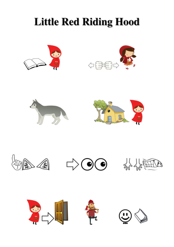 Little Red Riding Hood Story Maps 2 versions | Teaching Resources