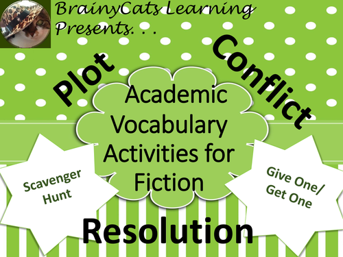 Academic Fiction Vocabulary Activities | Teaching Resources