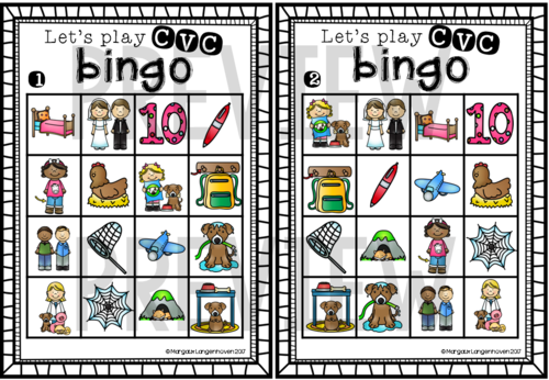 CVC Short E Bingo | Teaching Resources