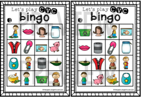 CVC Short I Bingo | Teaching Resources
