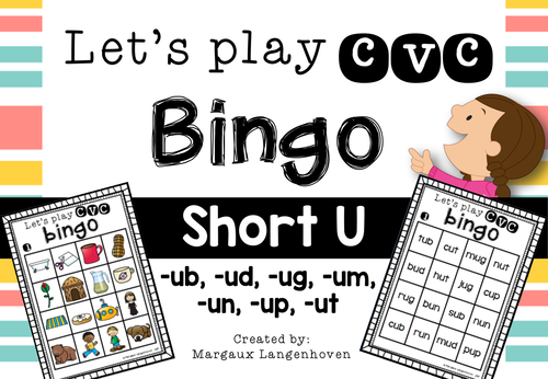 CVC Short U Bingo | Teaching Resources