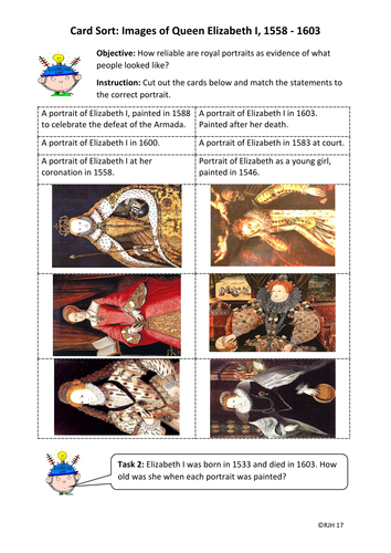 Images of Queen Elizabeth I, 1558 - 1603 | Teaching Resources