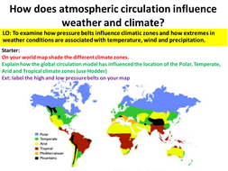 NEW OCR GCSE - Natural Hazards: Climate Belts | Teaching Resources