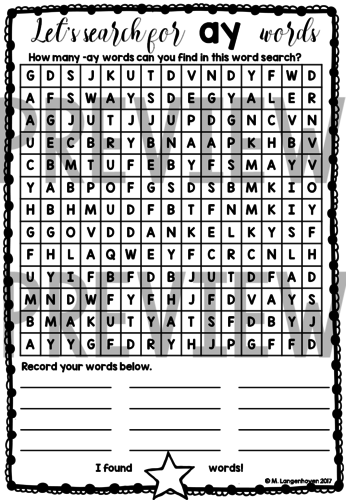 Long Vowel Word Searches | Teaching Resources