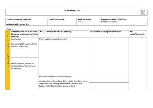 Stone Girl, Bone Girl unit of work | Teaching Resources