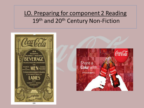 Introduction to Component Two English Language EDUQAS Retrieval and AO2 ...