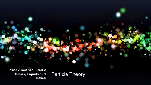 Particle Theory - Year 7 Science KS3 - PowerPoint, PDF, Google Slides ...