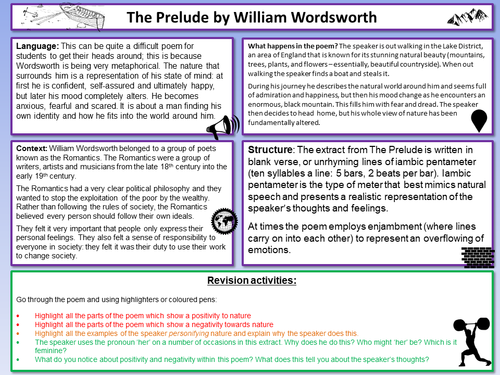 Power and Conflict Poetry Revision | Teaching Resources