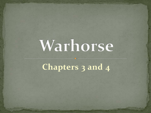 War Horse Scheme of Learning | Teaching Resources